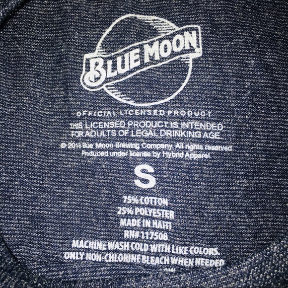 Blue Moon | Shirts | Blue Moon Mens Small Official Blue T Shirt | Poshmark